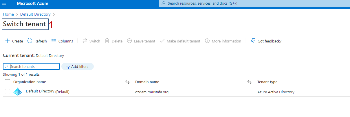 Azure Tenant'ları Yönetmek ve Azure Active Directory ortamında Sıfırdan ...