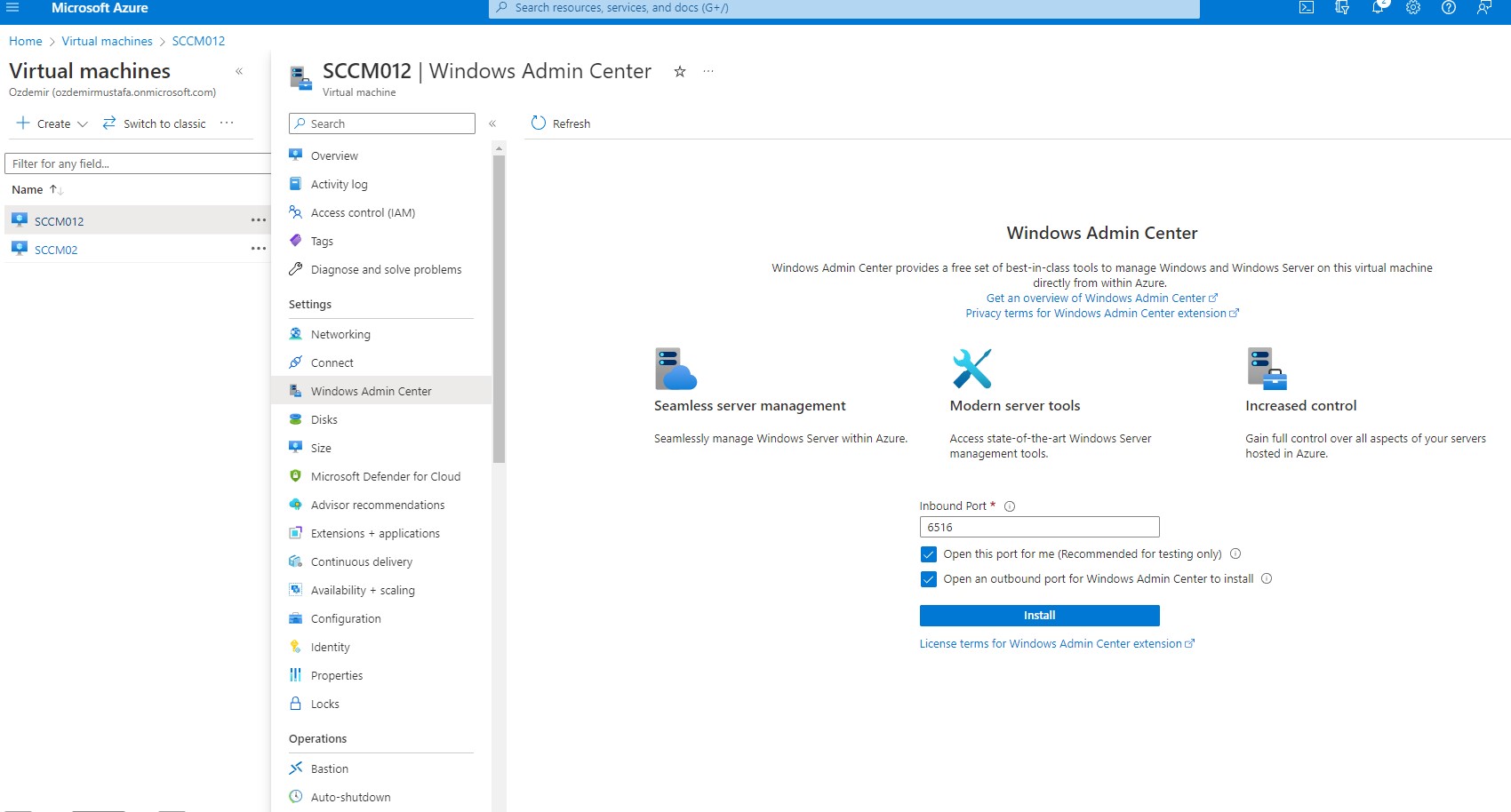 Azure Sanal Makineleri için Windows Admin Center Genel Kullanıma ...