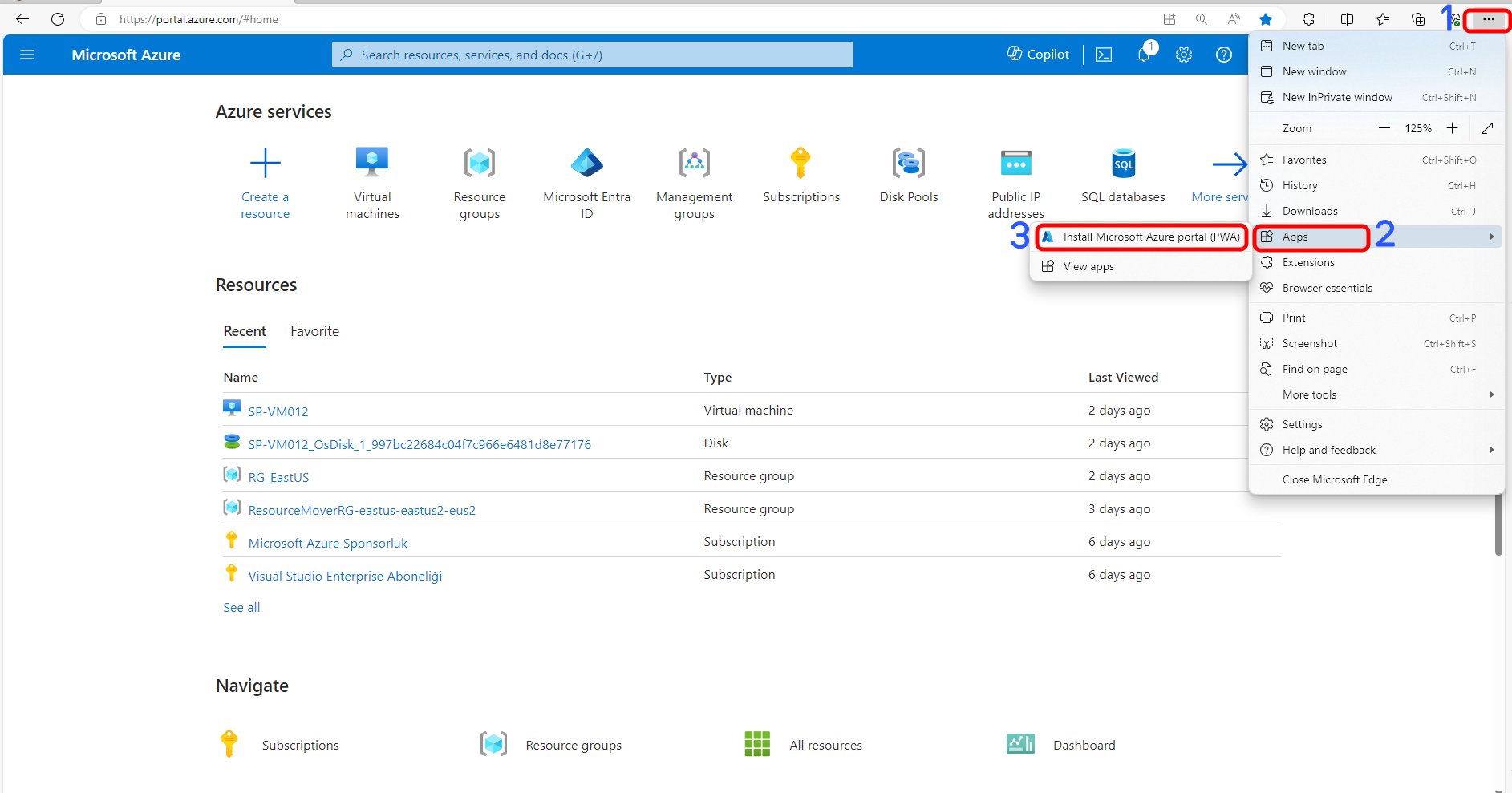 Microsoft Azure Portal (PWA) Nedir ? - MSGurusu