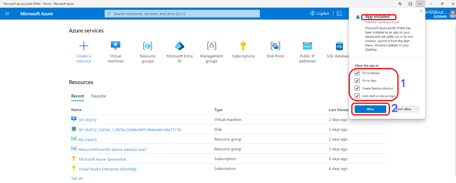 Microsoft Azure Portal (PWA) Nedir ? - MSGurusu